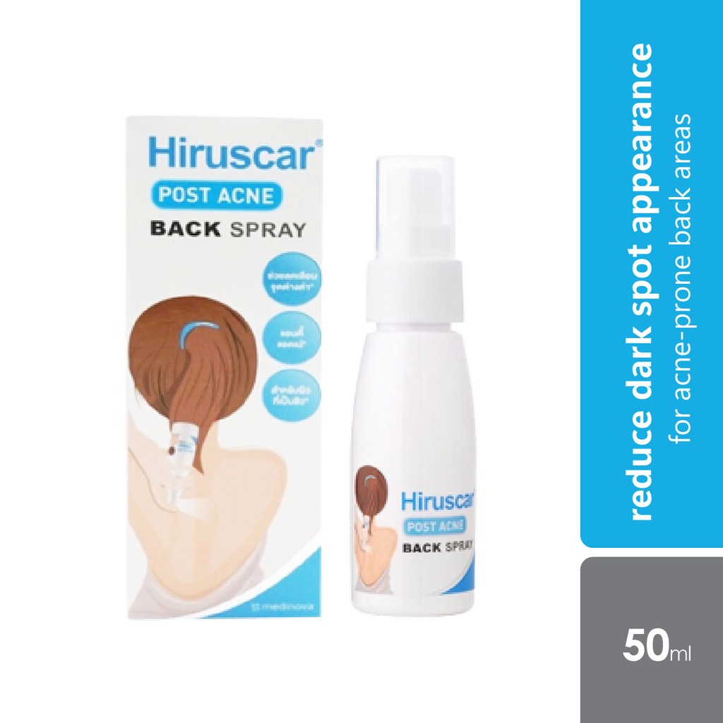 Hiruscar Post Acne Back Spray 50ml | Fights Body Acne | Shopee Malaysia