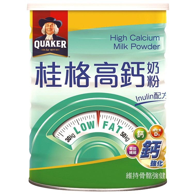 Quaker High Calcium Milk Powder Inulin Formula (1500g/Can) [Big Buyer ...