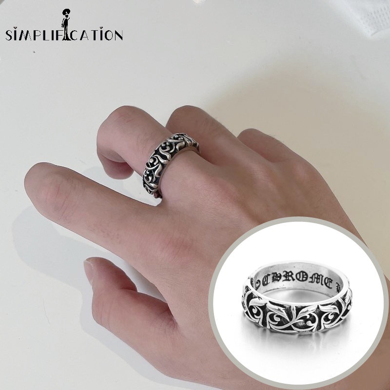 Temperament Opening Geometric Braided Ring/Vintage Punk Eternal Vine ...