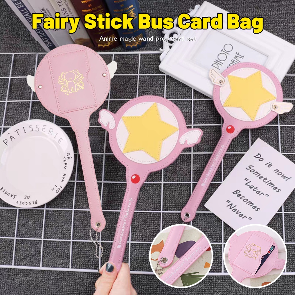 Kawaii Cardcaptor Sakura Cerberus Princess Magic Wand Toy Card Case Bus ...