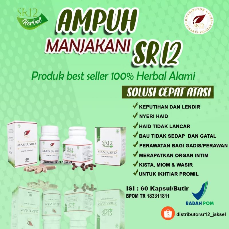 Manjakani SR12/PROMIL/Vaginal Solution/Overcome Feminine Problems/Cyst ...