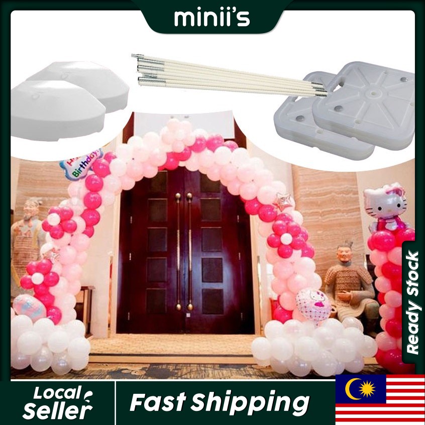 Big Balloons Arch Decorator Water Base Kit Connectors With Fiber rods ...