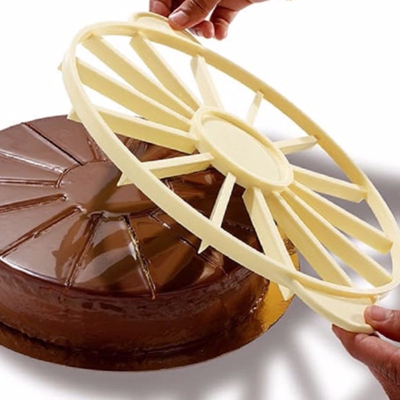 Cake Equalizer DIY Plastic Slicer Cake Slicer 10/12 Parts Cutter Baking ...