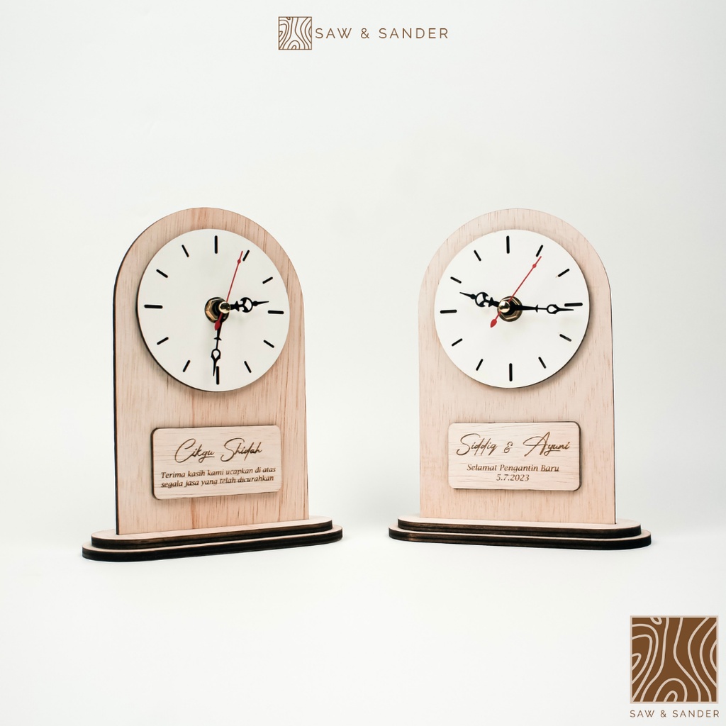 Mini Table Wish Clock Free Ukir Nama [Made In Malaysia] | Shopee Malaysia