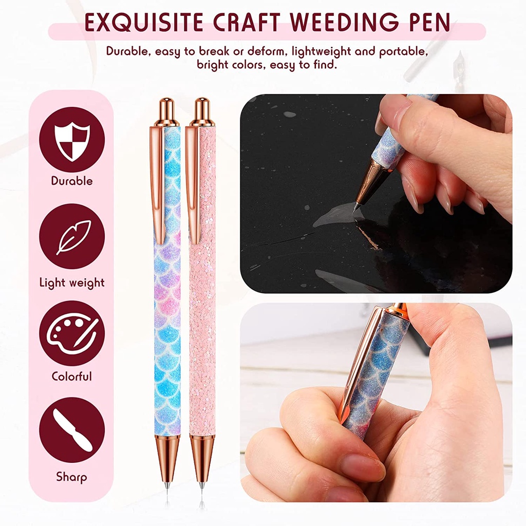 Weeding Pen Craft Pin Pen Weeding Tools for Vinyl Air Release Weeding ...