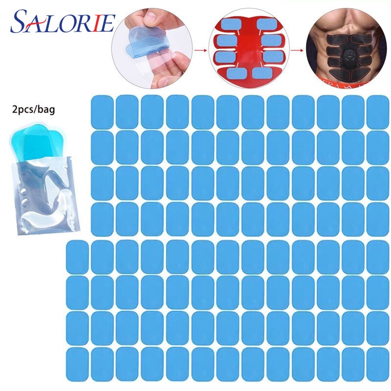 2PCS Replacement ABS Gel Pads EMS Abdominal Muscle Stimulator Hydrogel ...