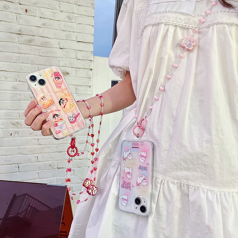 Crossbody Fairy Long Beaded Lanyard Mobile Phone Back Clip Tag ...