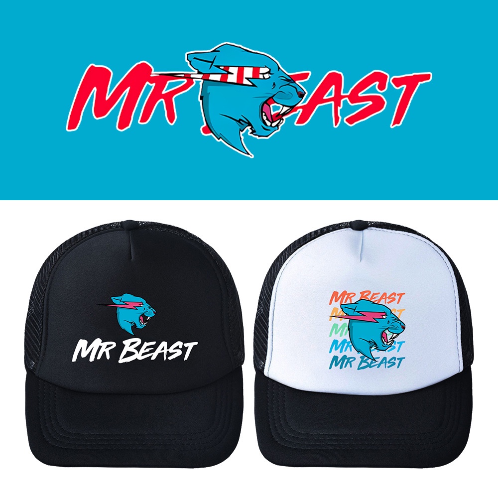 Mr Beast Baseball Cap Anime Cartoon Figure Cosplay Hat Adjustable Women ...