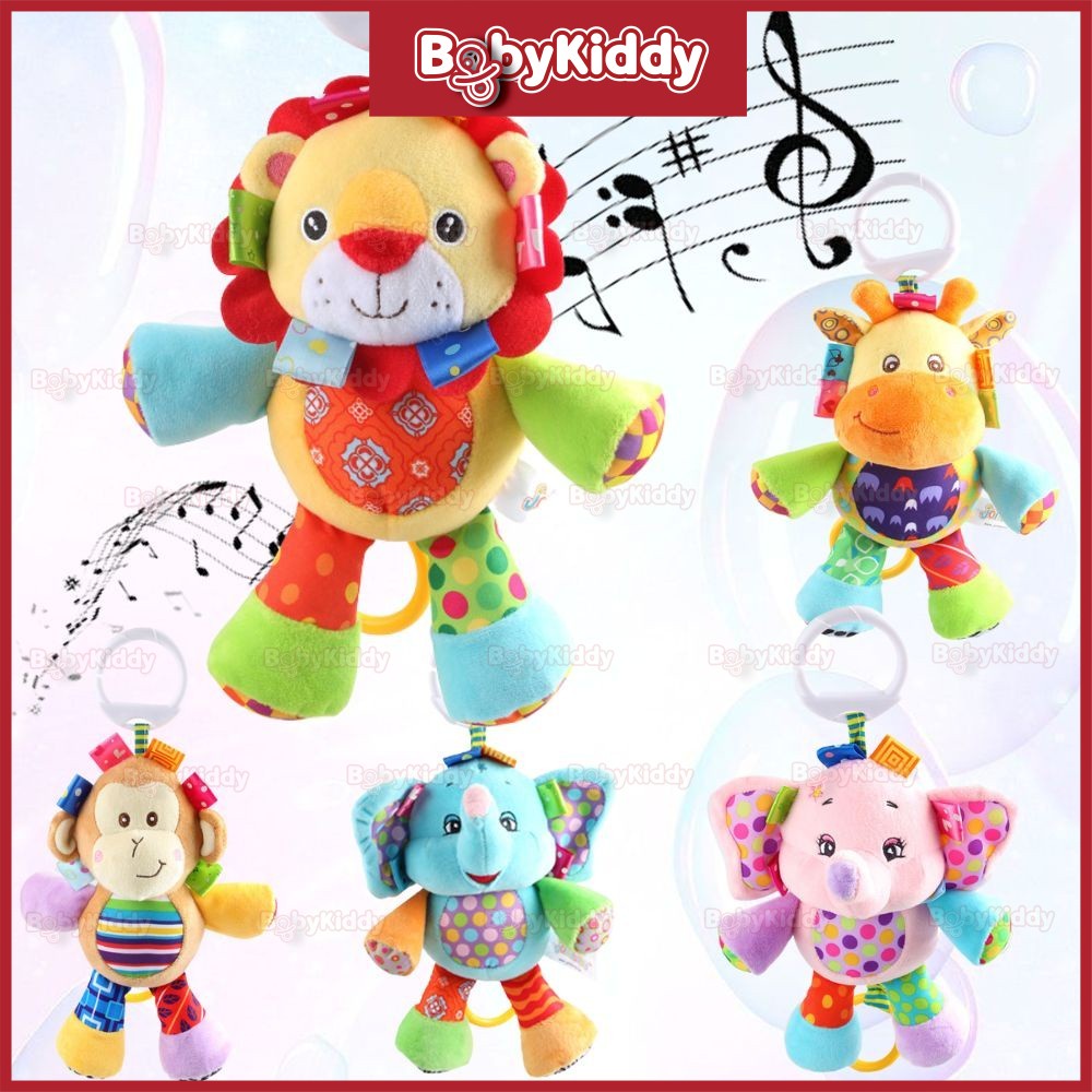 JollyBaby/Sozzy Animal Musical Pull Soft Plush Hanging Toy Musical ...
