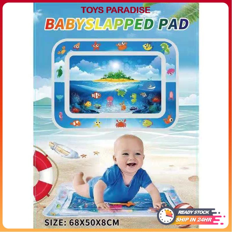 [Malaysia Stock] Inflatable Baby Water Mat Fun Activity Play Center for ...