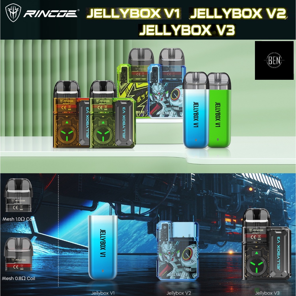 Bn 100% Authentic Rincoe Jellybox V1 Jellybox V2 Jellybox V3 Jellybox V ...