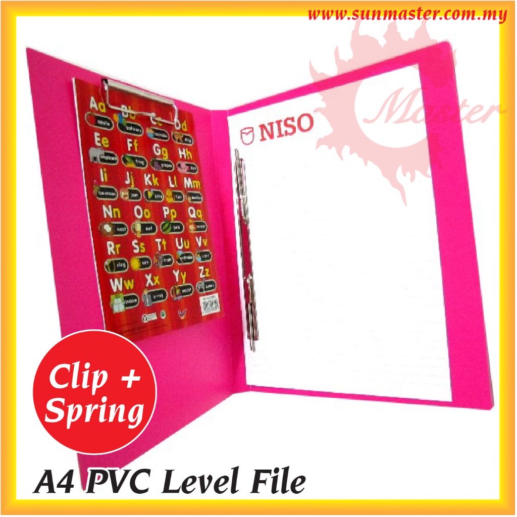 A4 PVC Level File | Wire Clip File | Spring File | Clip File F858 ...