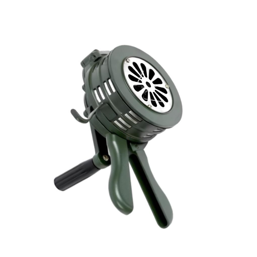 Hand Crank Horn 110dB Manual Operated Metal Alarm Air Raid Emergency ...