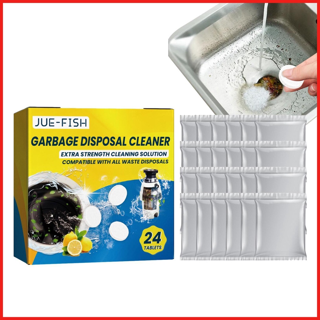 24Pcs Powerful Pipe Cleaning Tablets Sink Drain Cleaner Closestool ...