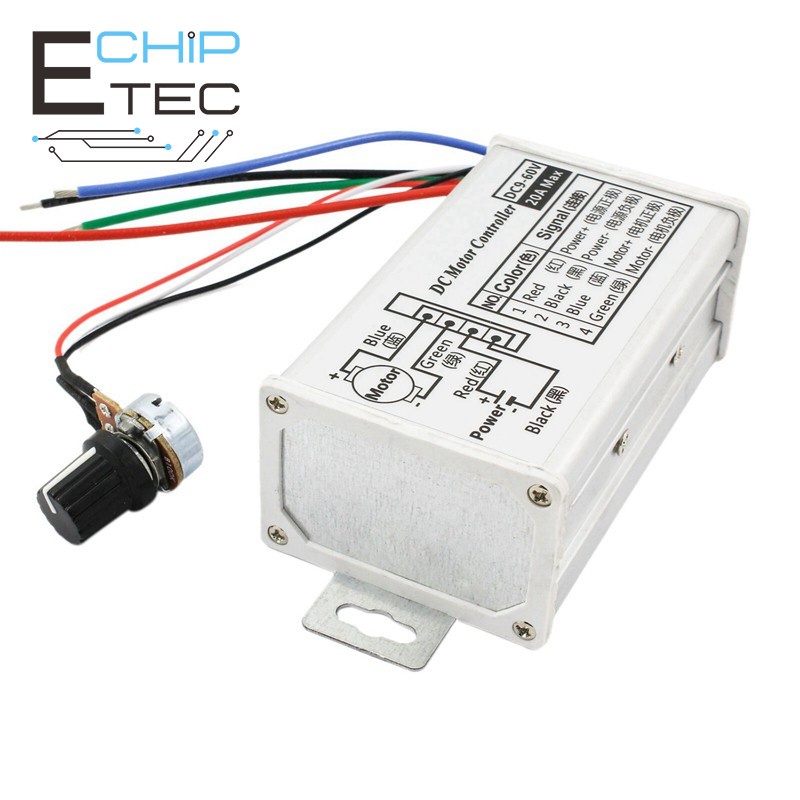 1PCS DC 9-60V PWM DC motor speed control controller Stepless 12V 24V 60V MAX 20A pulse width ...