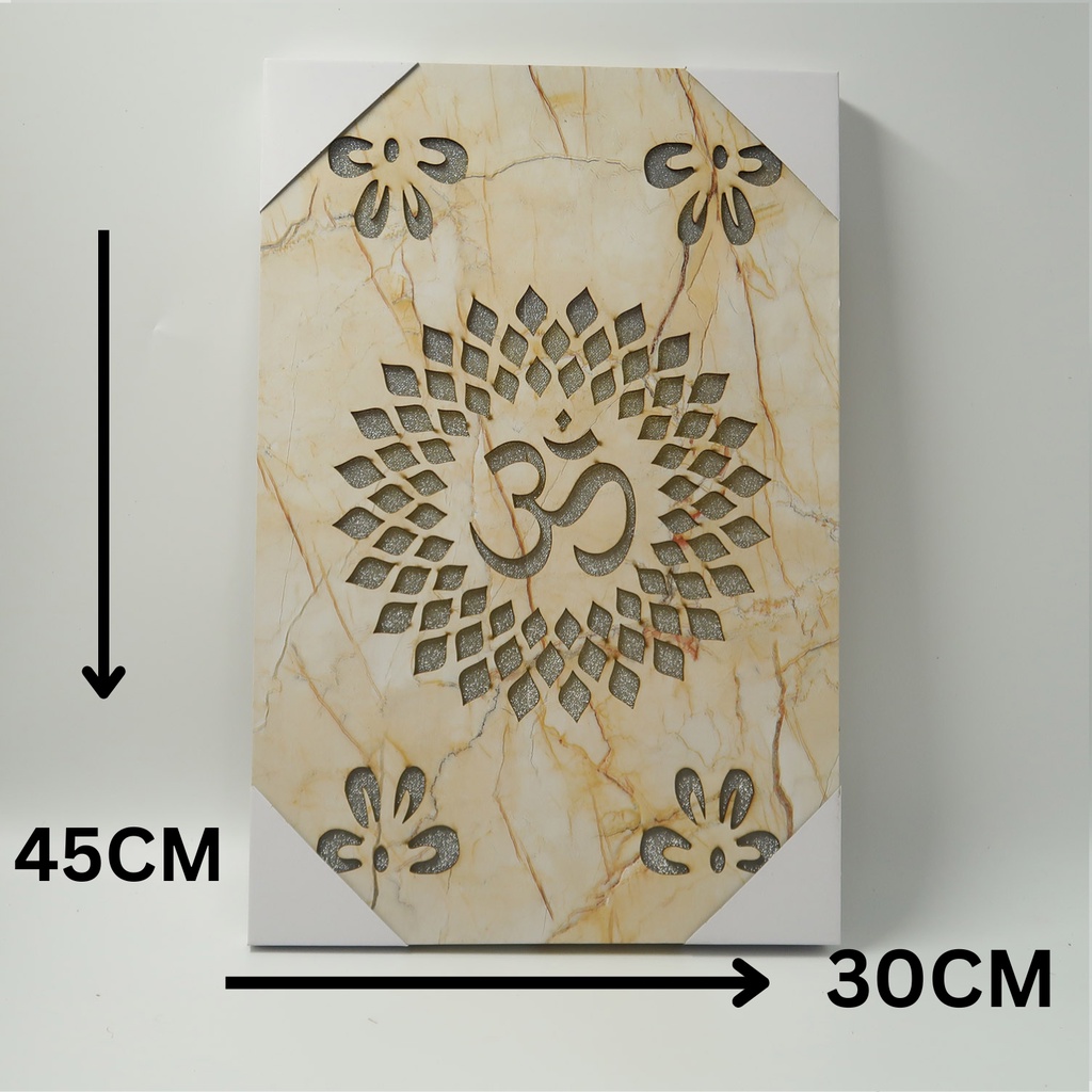3D LED Wall Art with Wooden Frame | Ganesh | Buddha | Om | Radha ...