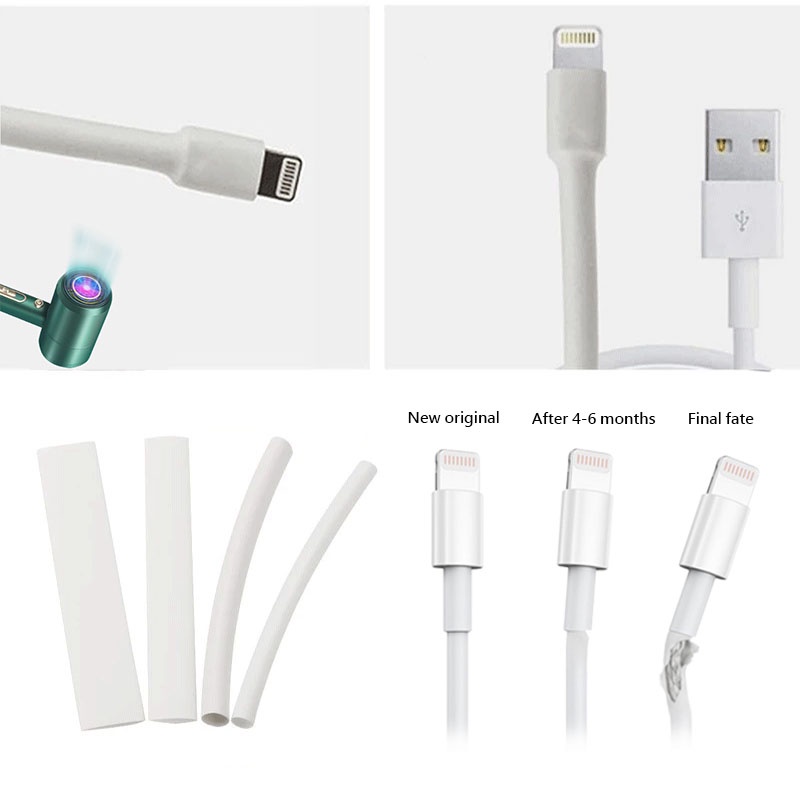 10Pcs 3:1 Shrinkage with Glue Heat Shrinkable Tube Mobile Phone ...