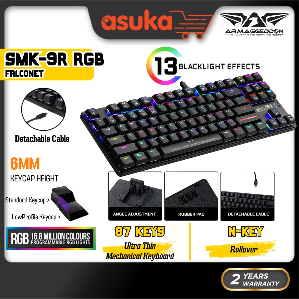 Armaggeddon SMK-9R RGB Falconet Outemu Black Switch / Blue Switch / Red ...