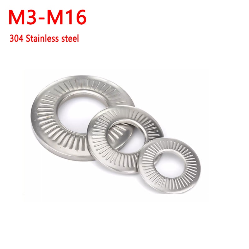 Lock Washer 304 Stainless Steel Anti Loose Washer Double Wedge Lock ... Lock Washer 304 Stainless Steel Anti Loose Washer Double Wedge Lock ...