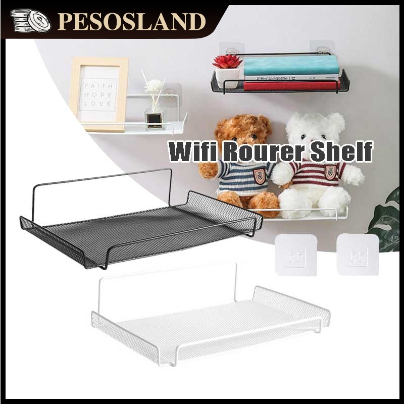 Wall Wifi Router Shelf / TV Set-Top Storage Rack / DVD Rack - Punching ...