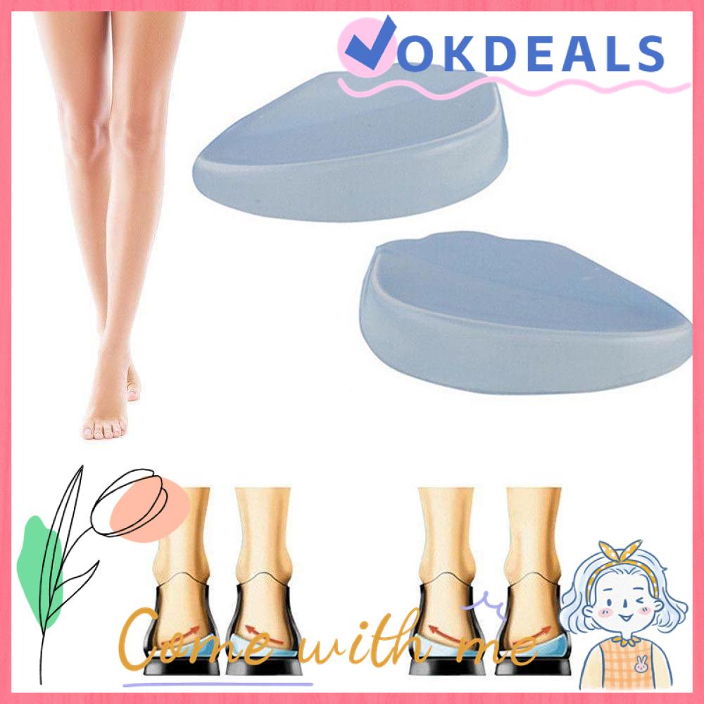 OKDEALS 1 Pair Hot Sale Silicone Insole Heel Cushion Brioche X/O Type ...
