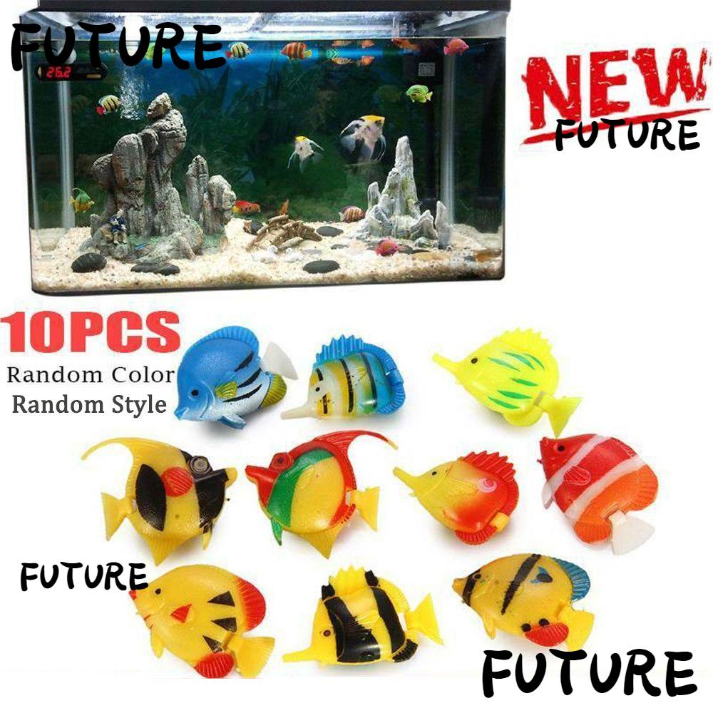 HL-FUTU 10PCS Artificial Fake Floating Fish Random Style Fish Tank ...