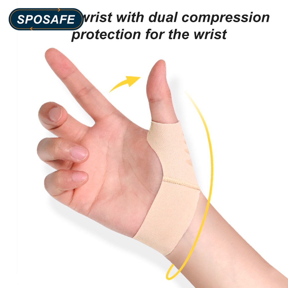 SPOSAFE 1 Pcs Adjustable Elastic Thumb Brace with strap for Relieving ...