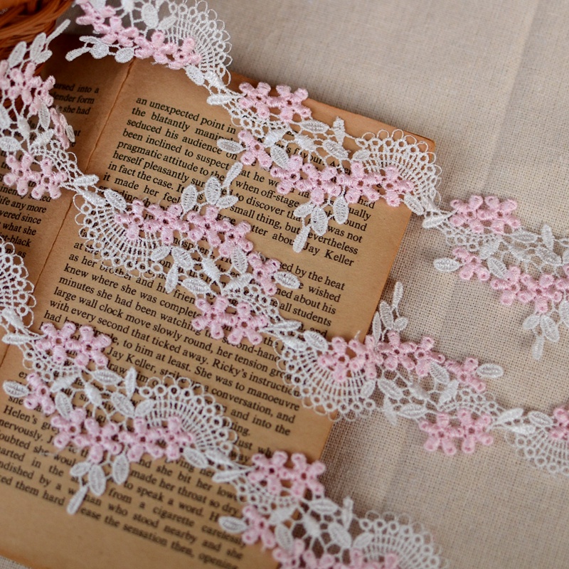 1 Yard Blue Lace Flower Fabric Lace Decoration Diy 5CM Wide | Shopee ...