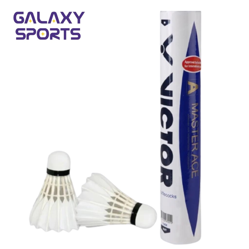 VICTOR Master Ace Badminton Shuttlecock 12 Pcs Bulu Tangkis | Shopee ...