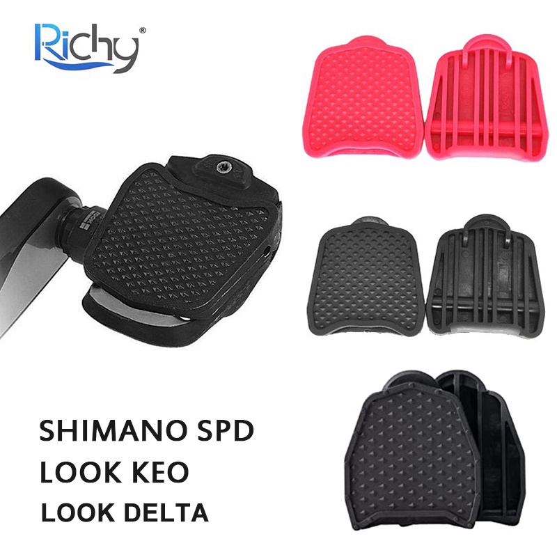 RICHY Road Bike Self-locking Clips SPD-SL LOOK KEO Pedal Converter ...