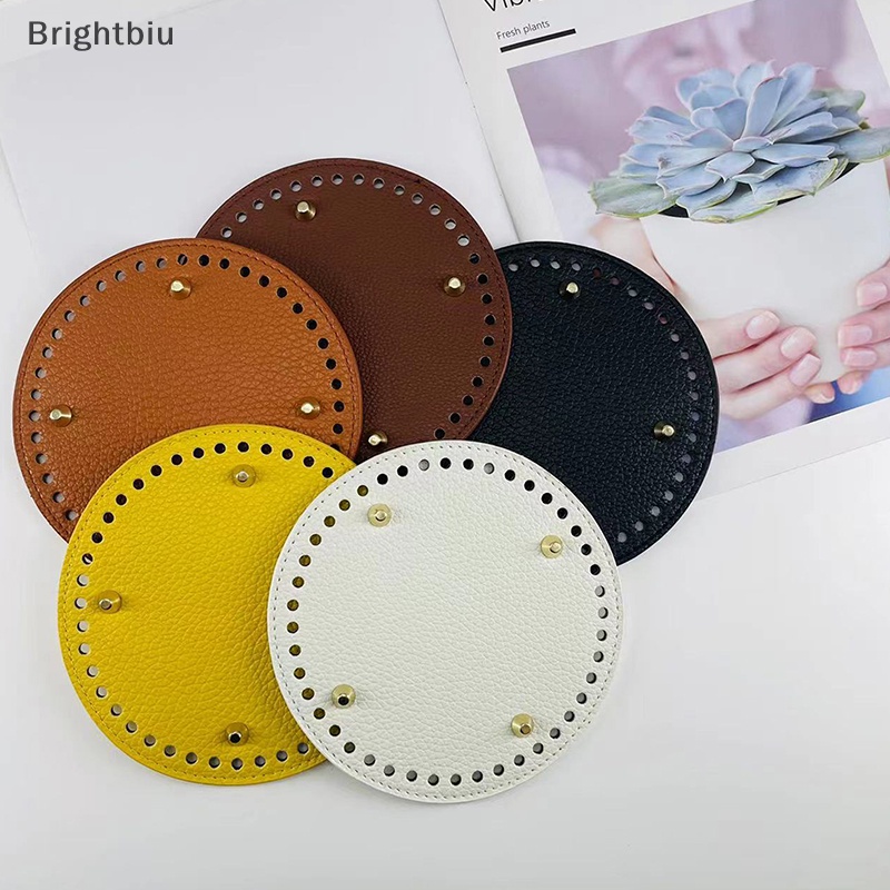 [Brightbiu] Oval Round Bottom For Knitted Bag Leather Hand-woven Bag ...