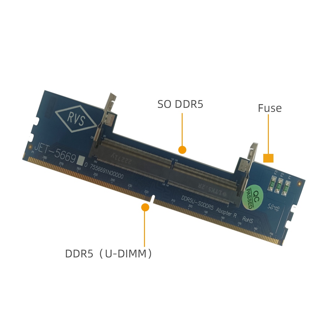 Laptop Ddr5 Ram To So Ddr5 U Dimm Adapter Card Memory Tester So Ddr5 To U Dimm Converter