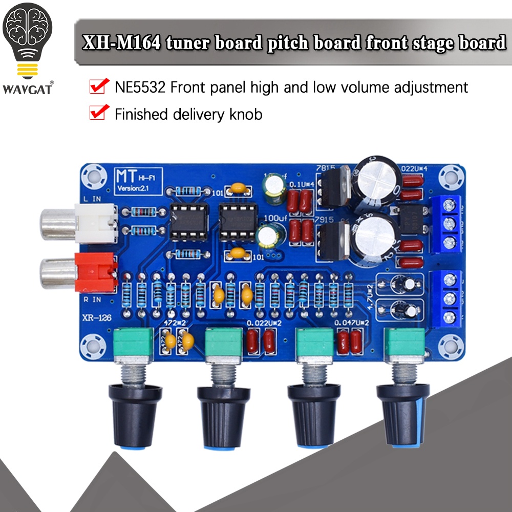 XH-M164 NE5532 Stereo Pre-amp Preamplifier Tone Board Audio 4 Channels ...