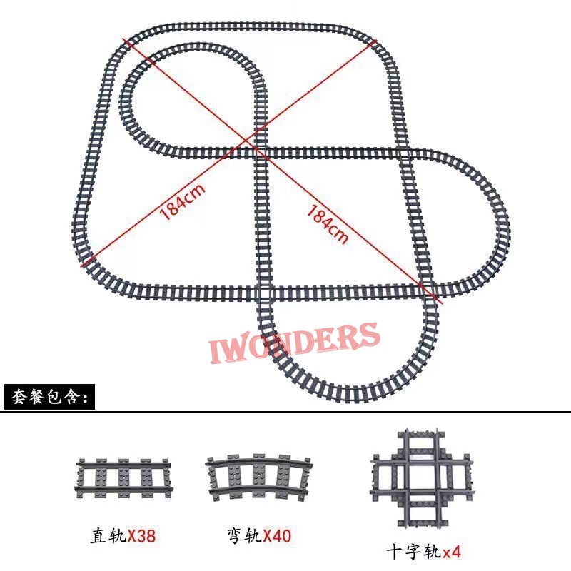 Heavy-Haul Train Steam Blocks Locomotive Children Toys High-speed ...