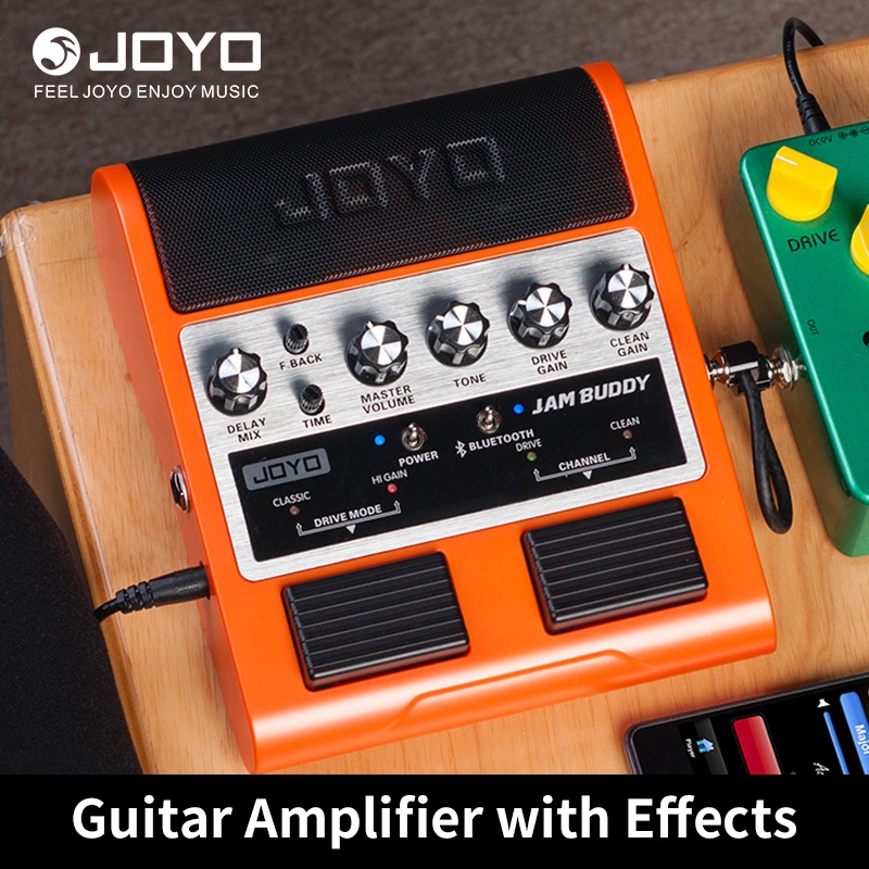 JOYO JAM BUDDY Guitar Amplifier BT4.0 Dual Channel 2 * 4W Pedal Style ...