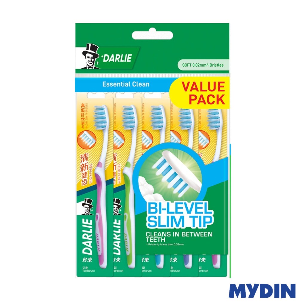 Darlie Wavy Fresh Toothbrush Value Pack (5s) | Shopee Malaysia