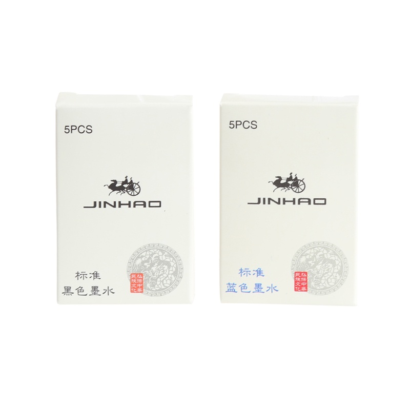 love* 5Pcs JinHao Ink Cartridges Fountain Pen Refill in Black Blue ...