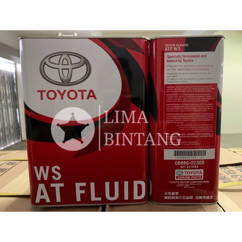 Toyota WS ATF 4L Automatic Transmission Fluid (JAPAN SPEC BUCKET ...