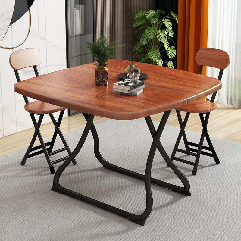 Wooden Folding Table Foldable Dining Table Free Installation Small ...