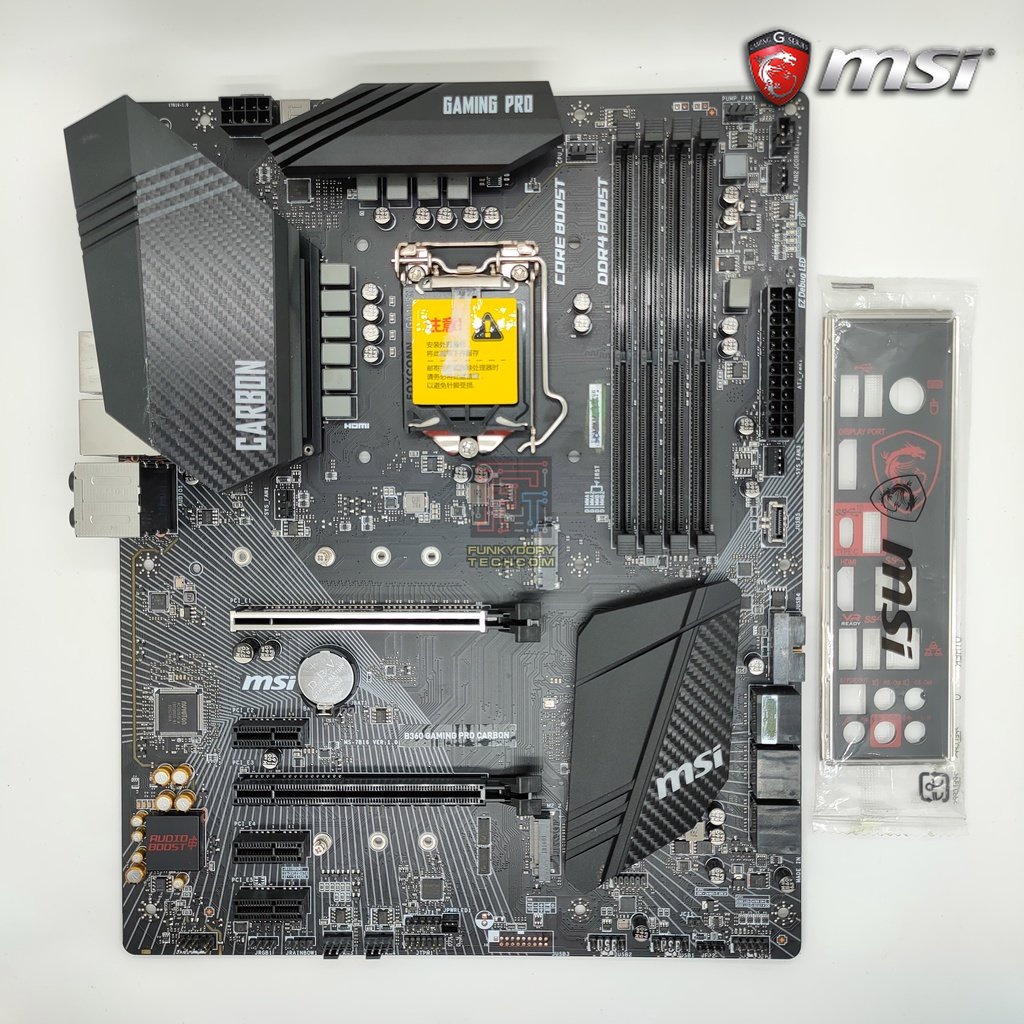 MSI B360 GAMING PRO CARBON ATX LGA1151(8/9th Gen) Motherboard include I ...
