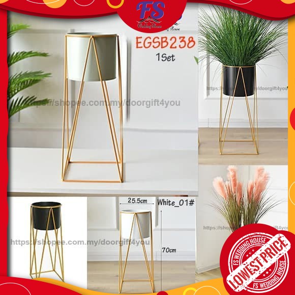 Round Flower Pot Stand/Pokok Stand/Indoor & Outdoor Flower Pot Stand ...