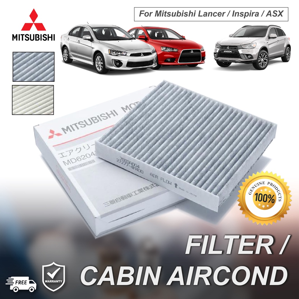 MITSUBISHI CABIN AIR FILTER NORMAL CARBON FIBER LANCER INSPIRA ASX ...