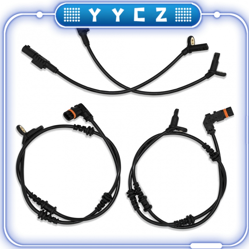 SET (4 Pieces) Front And Rear ABS Wheel Speed Sensor For Mercedes-Benz ...