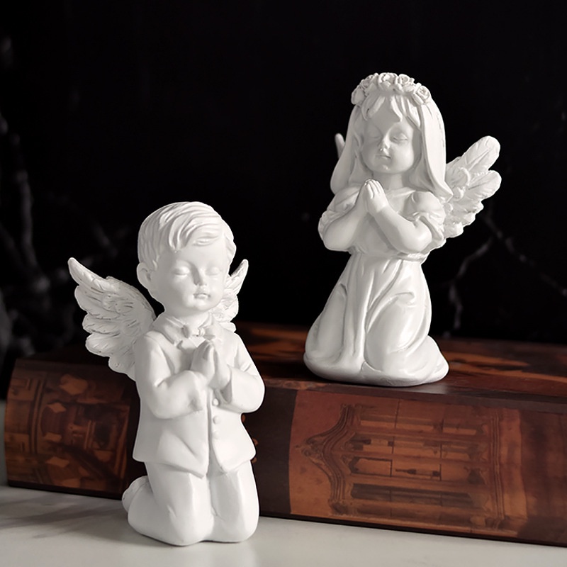 Nordic Creative Angel Girl Sculpture Decoration Home Living Room ...