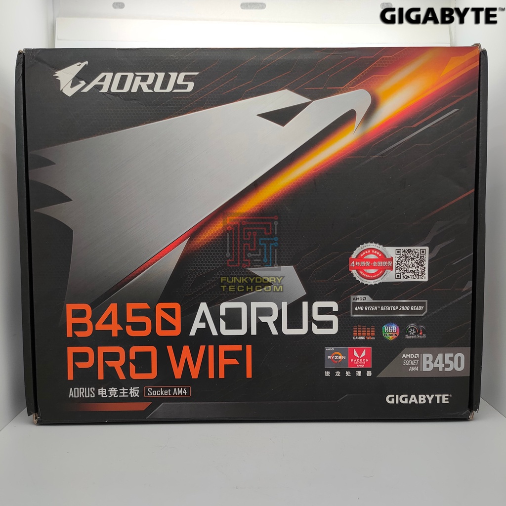 Gigabyte B450 AORUS PRO WIFI (rev. 1.0) ATX AM4 Motherboard | Shopee ...