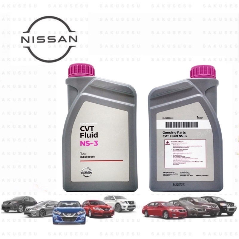 KLE53-00001 Nissan CVT NS3 ATF gear oil (1 liter) NS-3 for Teana L33, Serena C26/C27, Sylphy B17 ...