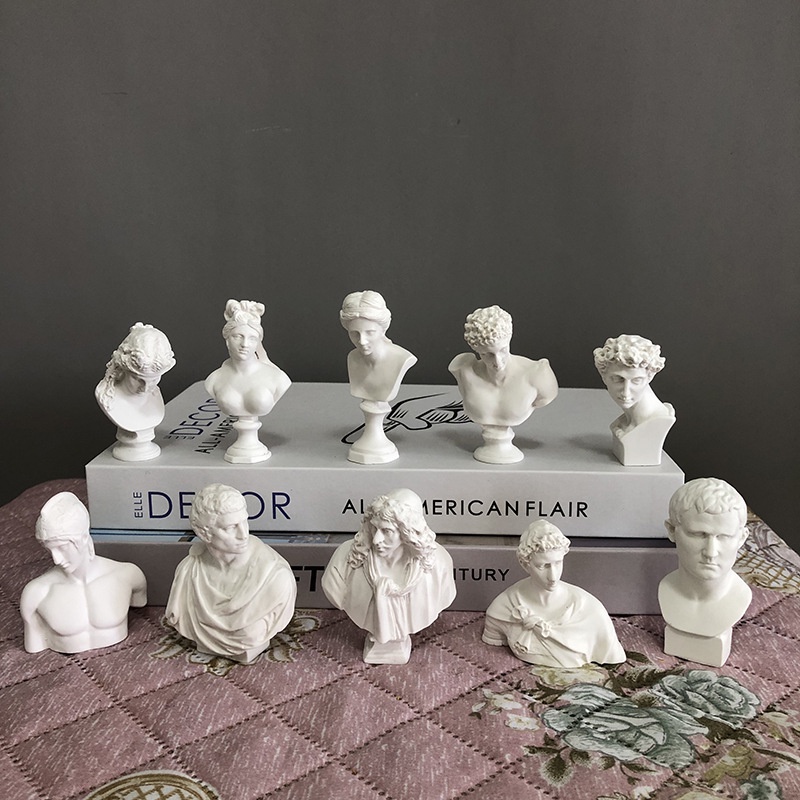 Nordic Mini Famous Sculpture Greek Mythology Plaster Statue Gypsum Bust ...