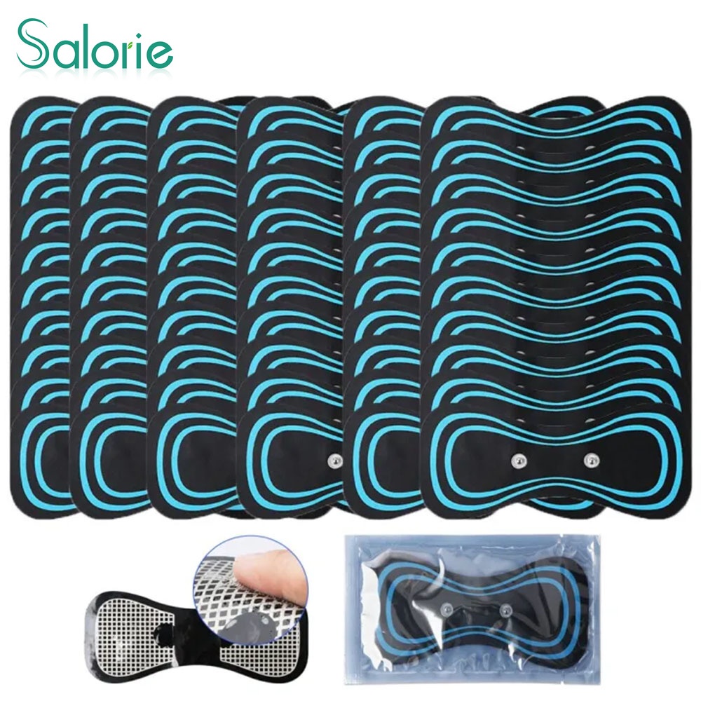 EMS Neck Stretcher Patch Back Massager Sticker Muscle Stimulation Pulse ...