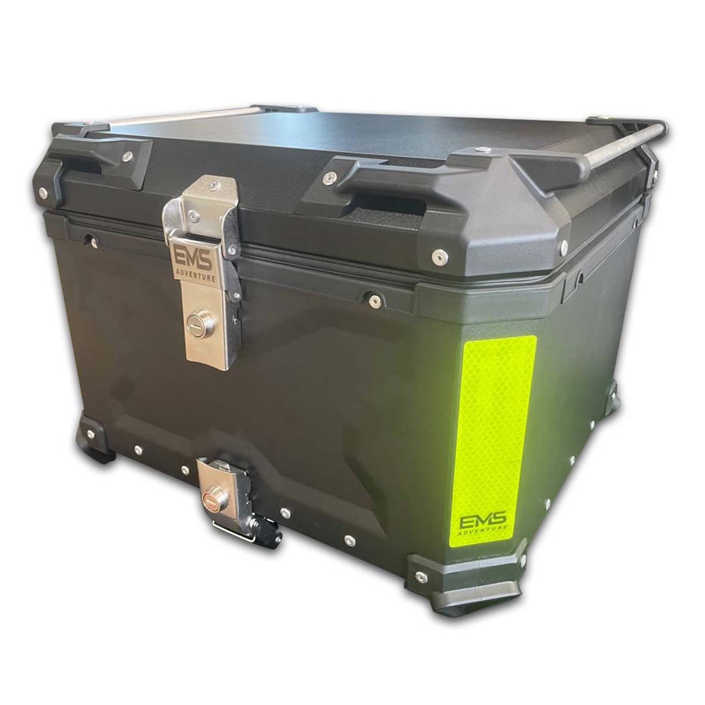 EMS Adventure Top Box Aluminium TBX Double Lock Design Motorcycle-28L ...