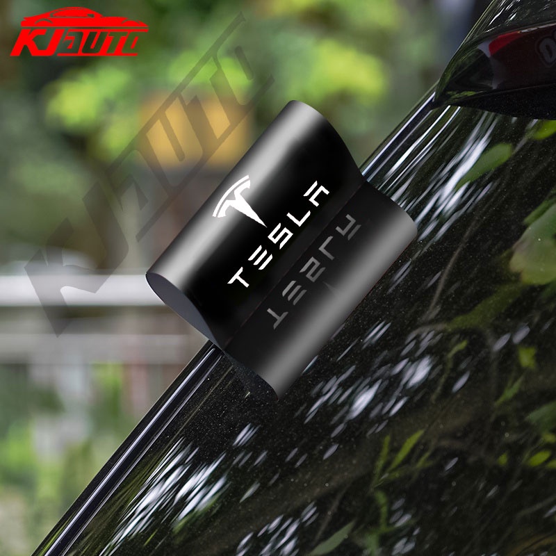 NEW Tesla Car Sticker Wash Label Style Trunk Door Decals PVC Auto ...